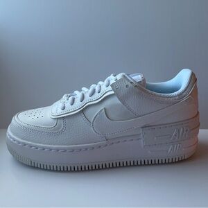 Nike | Shoes | Nike Air Force Shadow Sneakers In Triple White | Poshmark